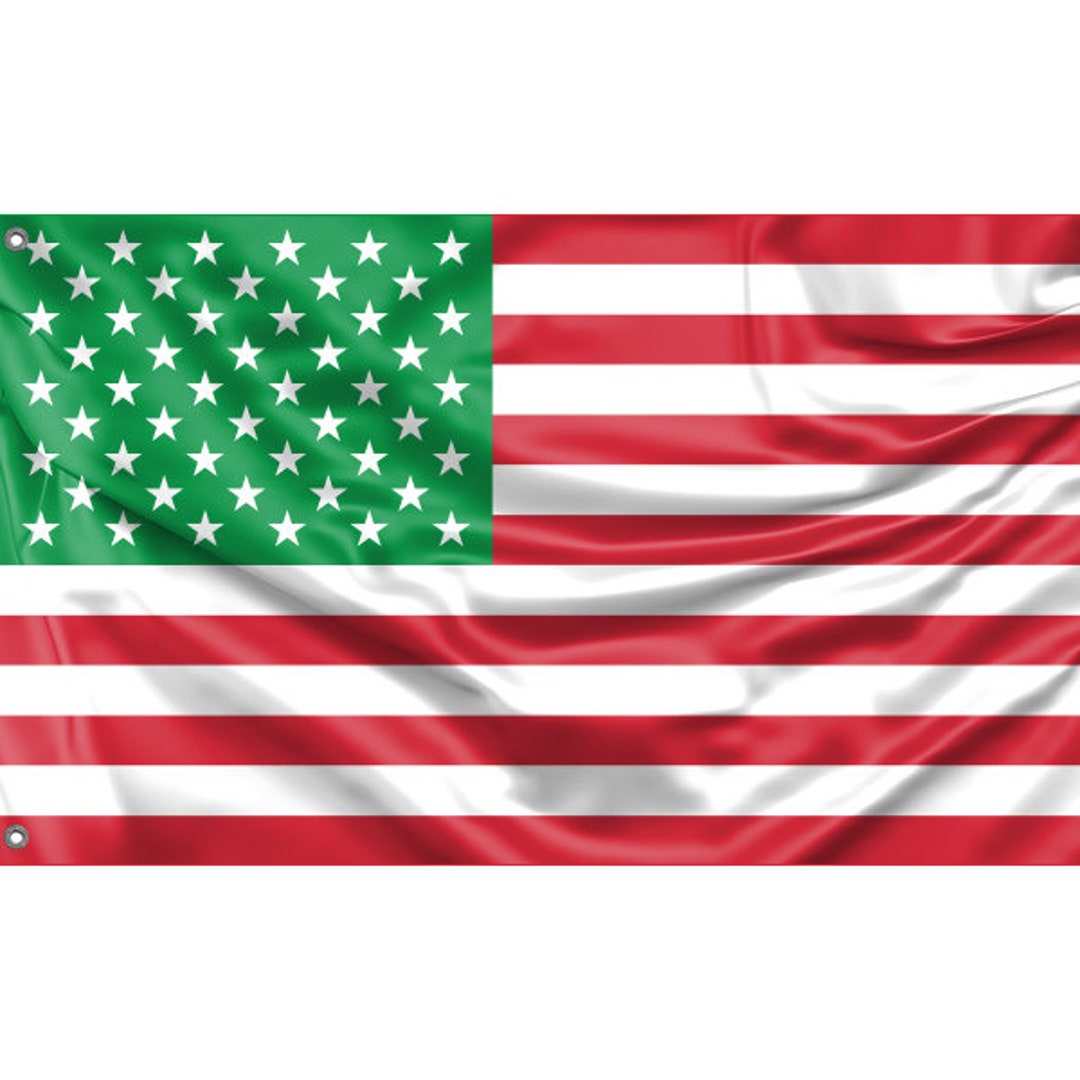 Italian American Flag Unique Design Print High Quality Materials Size ...