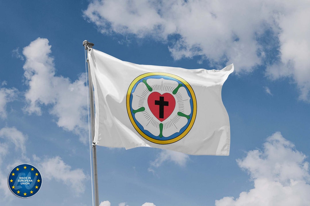 Lutheran Rose Flag | Unique Design Print | High Quality Materials | 5 ...