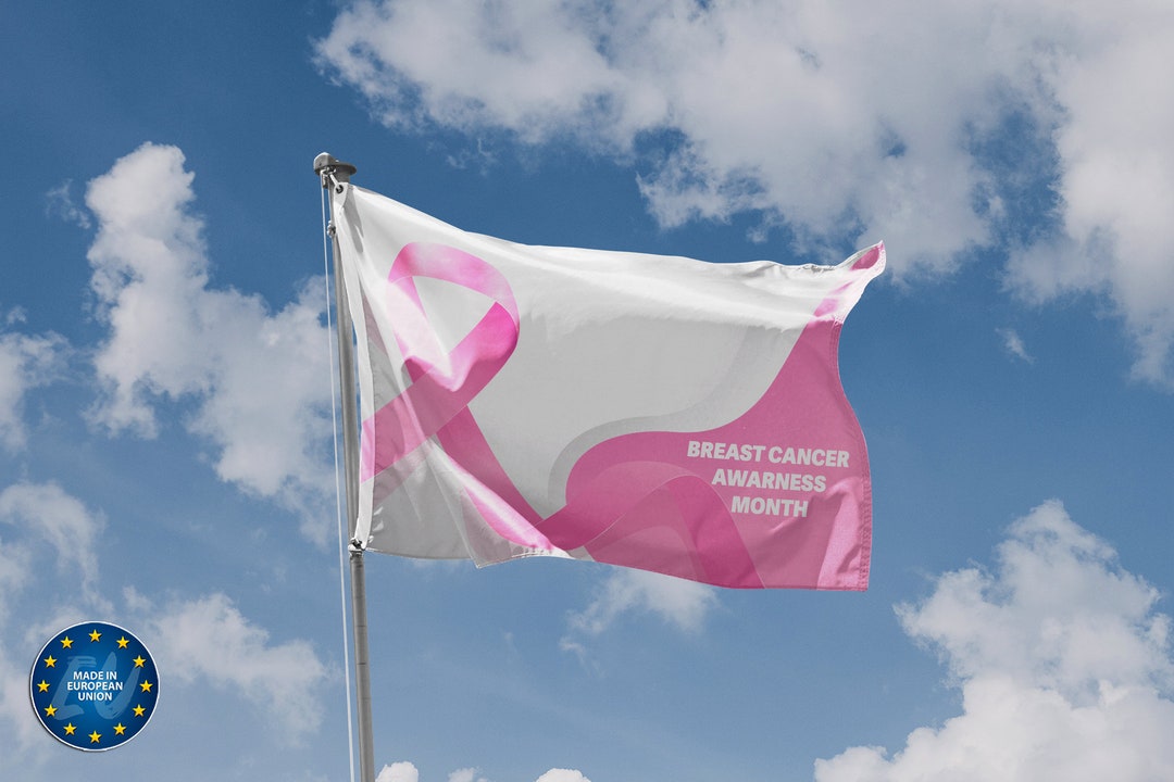 Breast Cancer Awareness Month Flag | Unique Design Print | High Quality ...