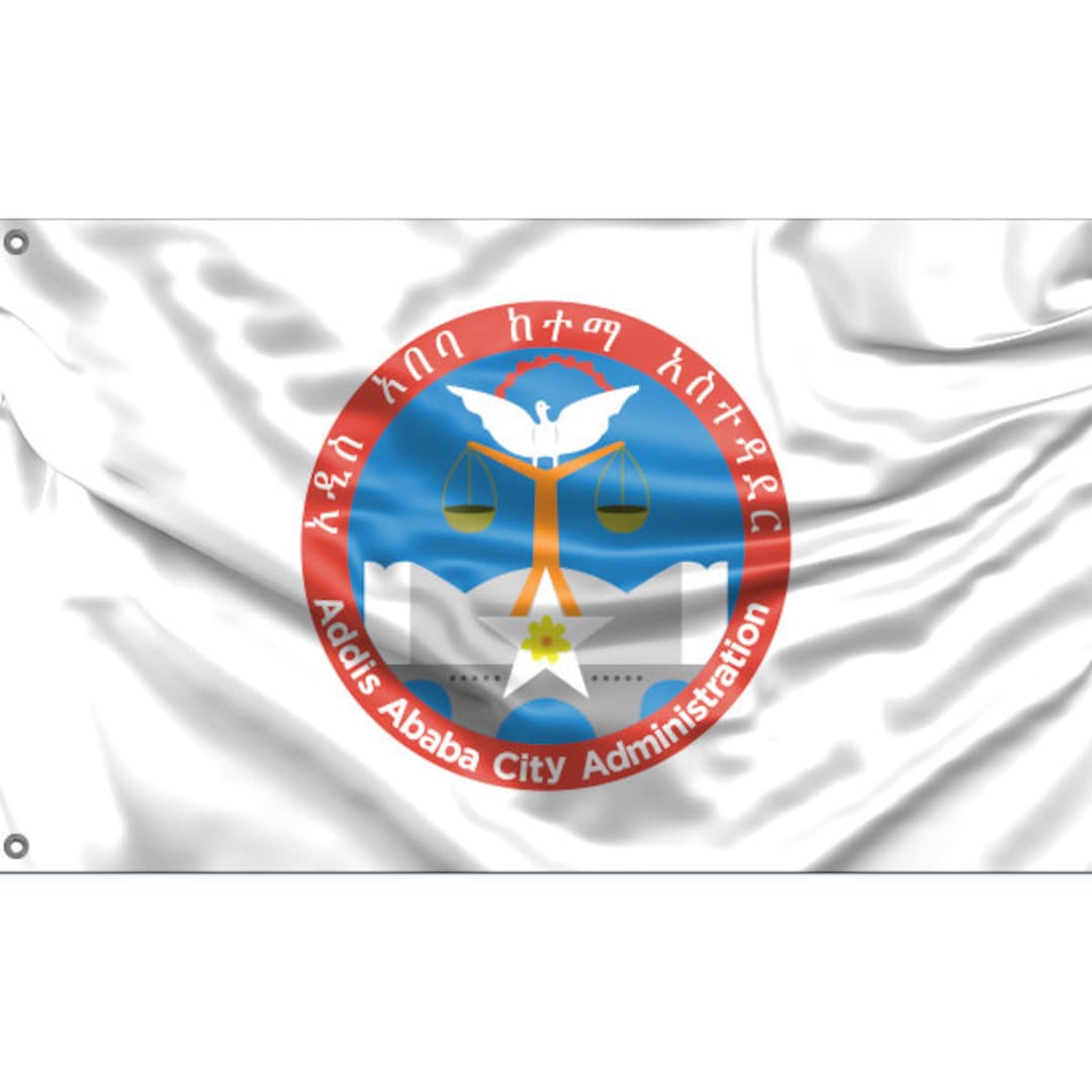 Addis Ababa Flag Unique Design Print High Quality Materials Size 3x5 Ft ...