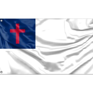 Christian Flag | Unique Design Print | High Quality Materials | 5 Sizes ...