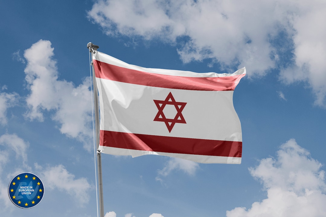 Red Flag of Israel | Unique Design Print | High Quality Materials ...