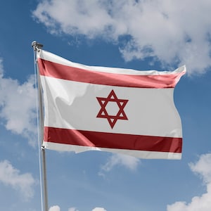 Red Flag of Israel | Unique Design Print | High Quality Materials ...