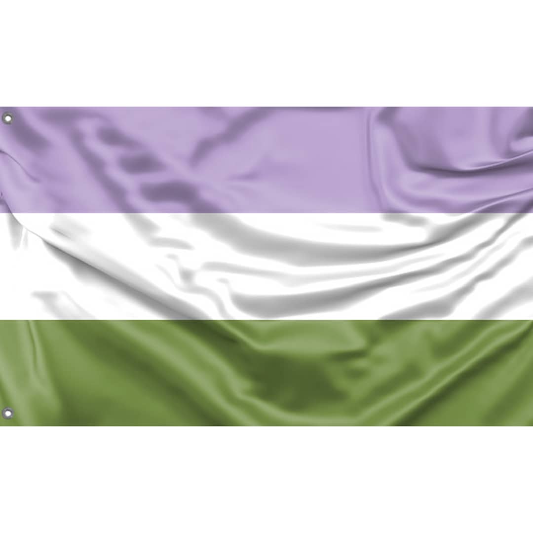 Genderqueer Pride Flag Unique Design Print High Quality Materials Size ...