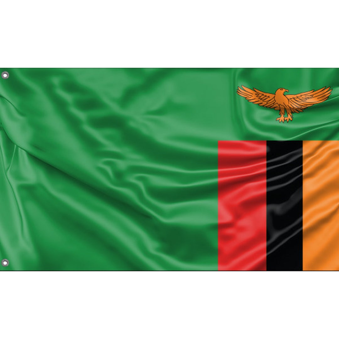 Flag of Zambia Unique Design Print High Quality Materials Size 3x5 Ft ...