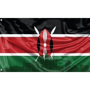 Nairobi Skyline Flag | Unique Design Print | High Quality Materials | 5 ...
