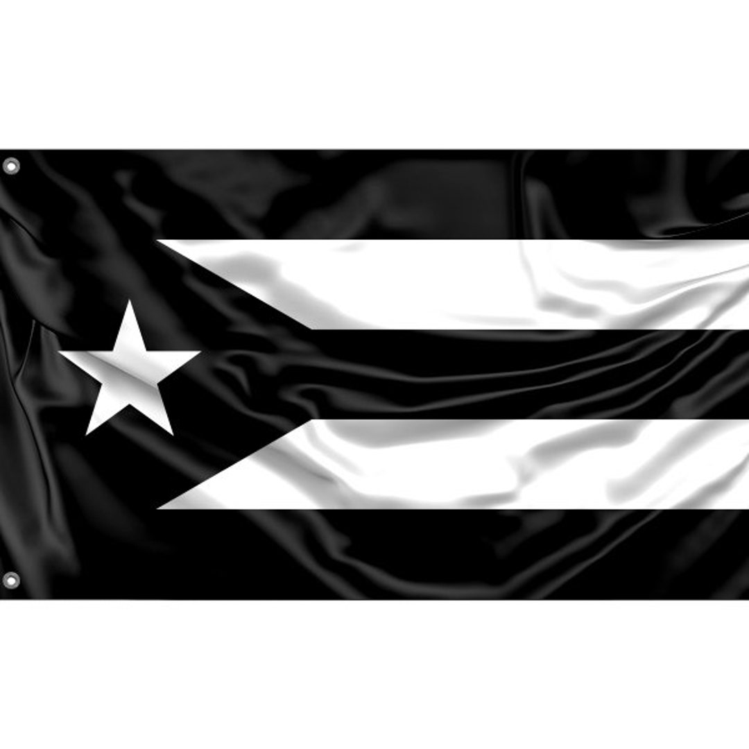 Flag of Black Puerto Rico Unique Design Print High Quality Materials 5 ...