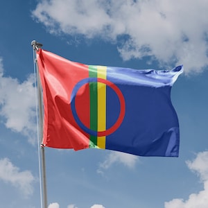 Sami People Flag | Unique Design Print | Hiqh Quality Materials | 5 ...