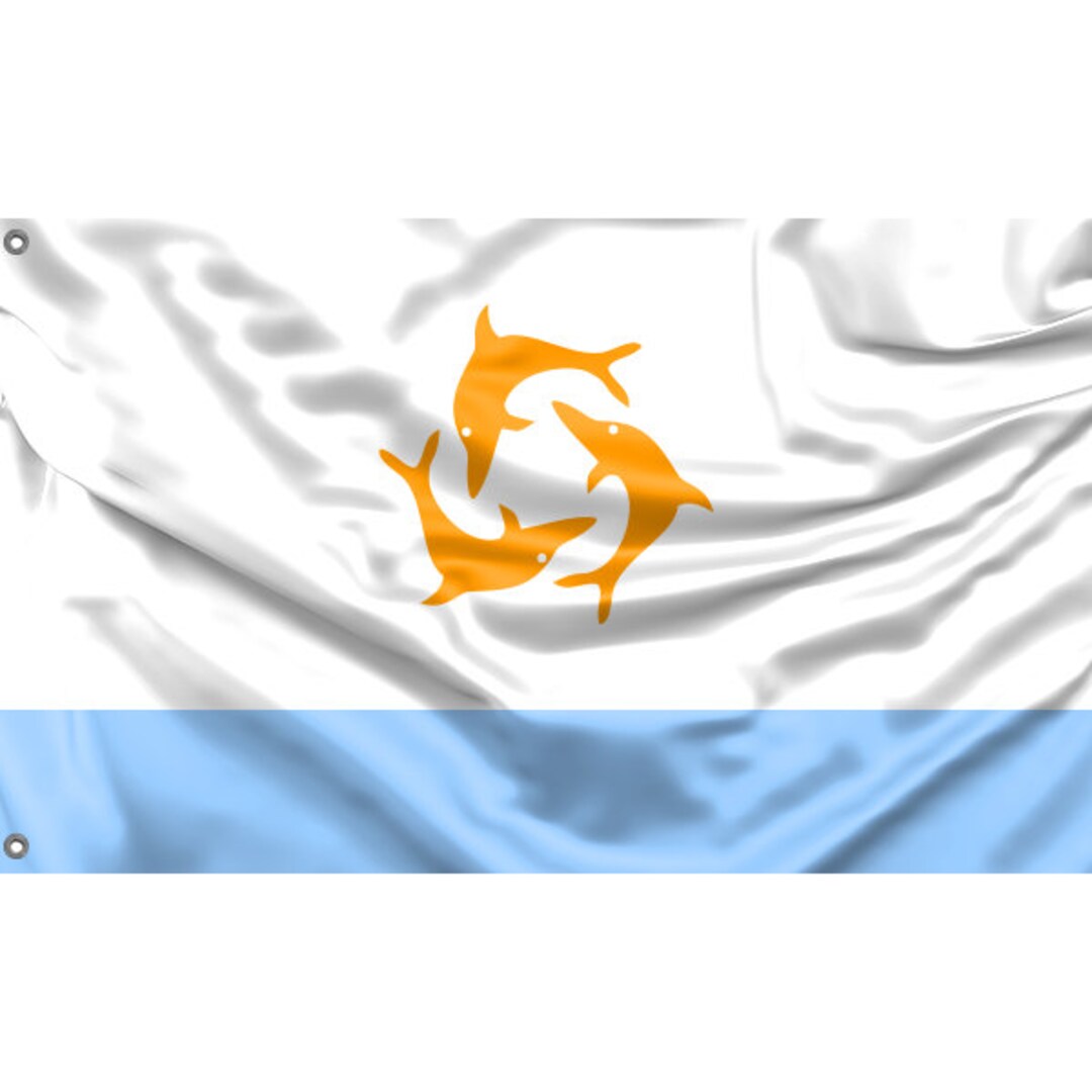 Flag of Anguilla 19671969, Dolphin Flag Unique Design Print High ...