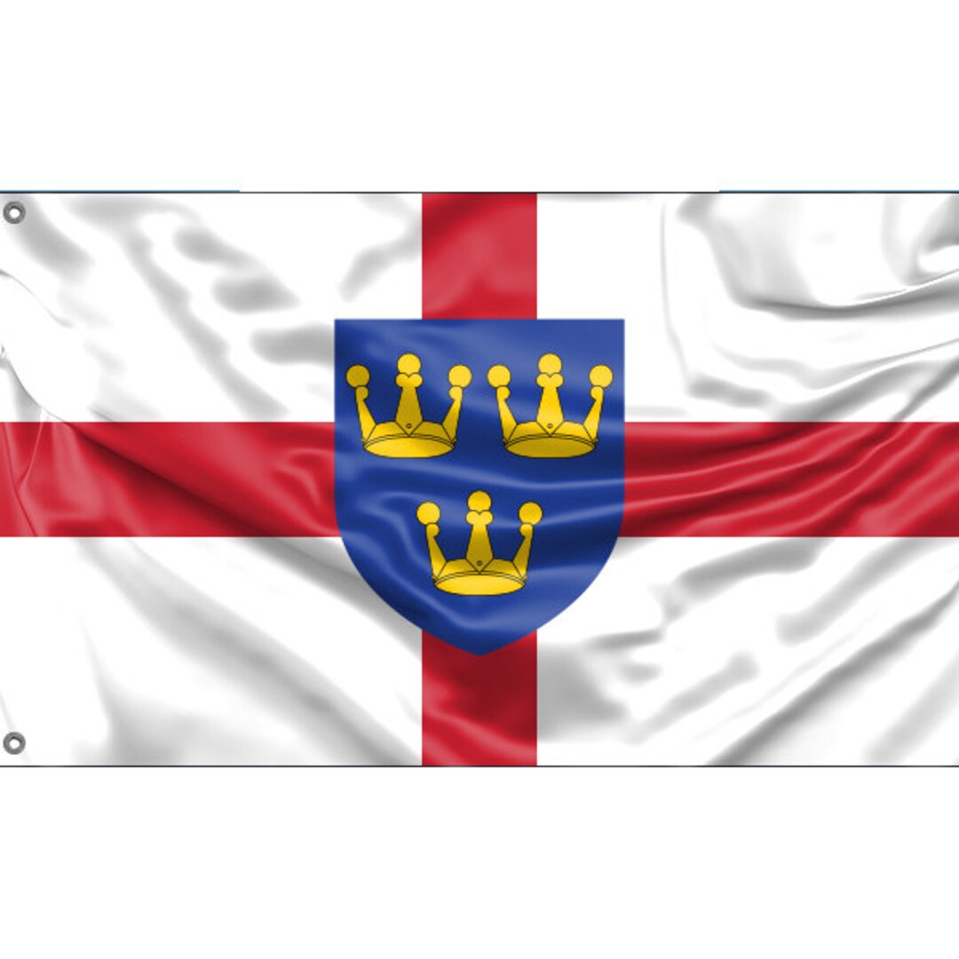 Flag of East Anglia, UK, Unique Print, 3x5 Ft / 90x150 Cm Size, EU Made ...