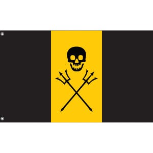 Barbados Pirate Flag | the Pirate Project | Unique Design Print | High ...