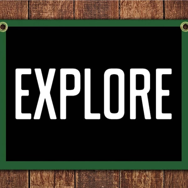 Explore Sign - Etsy