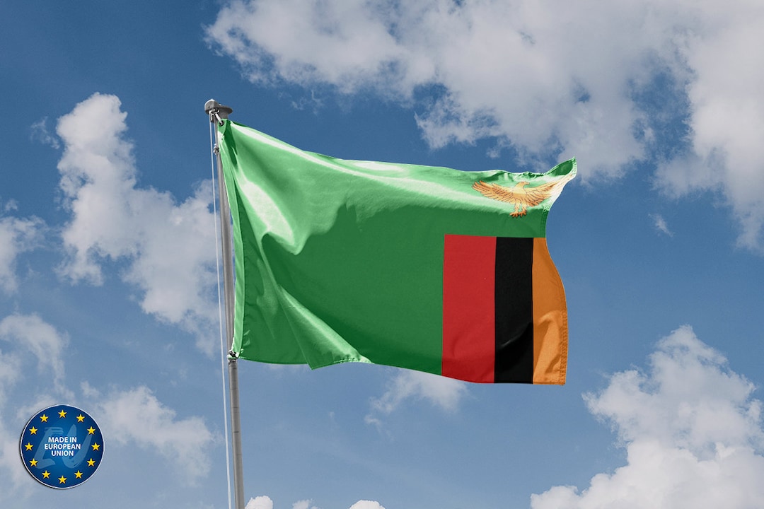 Flag of Zambia | Unique Design Print | High Quality Materials | Size ...