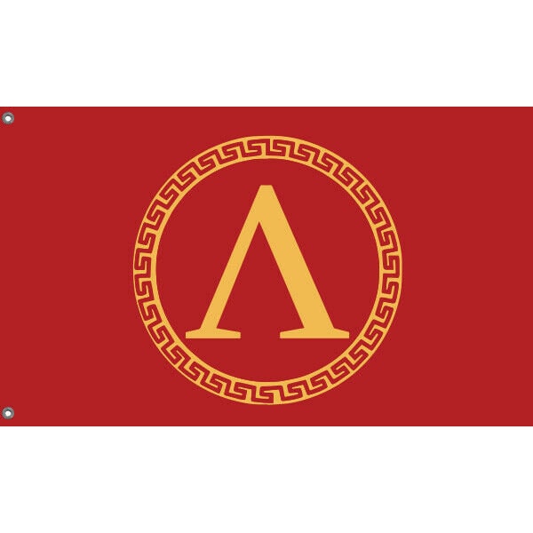 Ancient Spartan War Flag