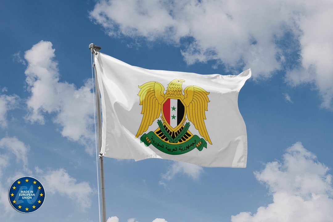 Syria National Emblem Flag | Unique Design Print | Hiqh Quality ...