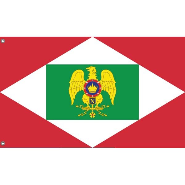 Napoleonic Kingdom of Italy Flag | Unique Design Print | Hiqh Quality ...