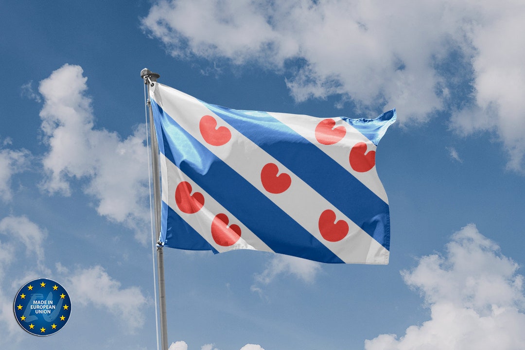 Netherlands Friesland Flag | Unique Design Print | High Quality ...