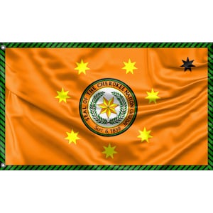 Flag of the Cherokee Nation | Unique Design Print | High Quality ...