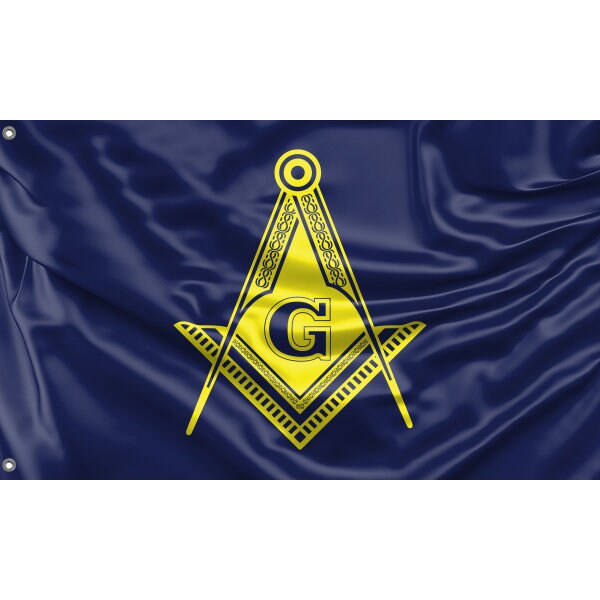 Blue Masonic Flag Unique Design Print Hiqh Quality - Etsy