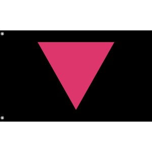 Pink Triangle Pride Flag | Unique Design Print | High Quality Materials ...