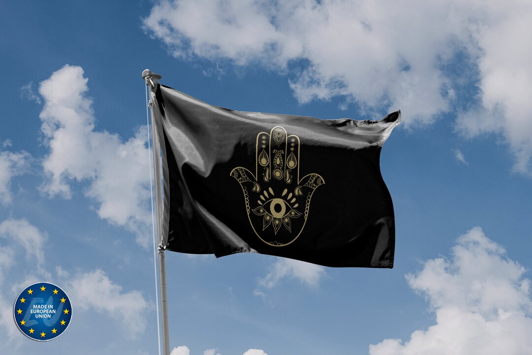 Hamsa Flag | Unique Design Print | High Quality Materials | Size - 3x5 ...