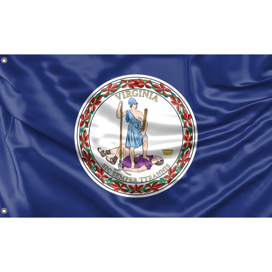 State Flag of Virginia, USA, Unique Print, 3x5 Ft / 90x150 Cm Size, EU ...