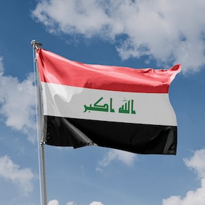Flag of Republic of Iraq | Unique Design Print | High Quality Materials ...