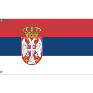 Flag of Serbia | Unique Design Print | High Quality Materials | 5 Sizes ...