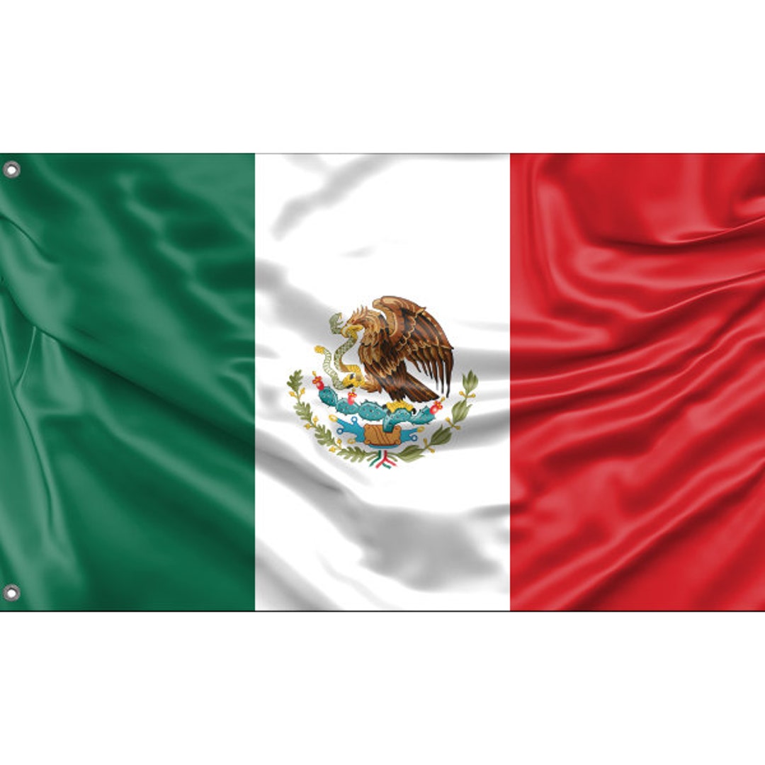 Flag of Mexico Unique Design Print High Quality Materials 5 Sizes Made ...