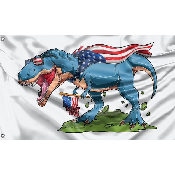 Dinosaur Flag - Etsy