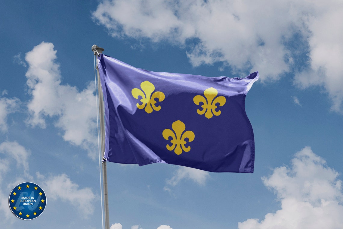 Medieval France Flag Unique Design Print Hiqh Quality | Etsy