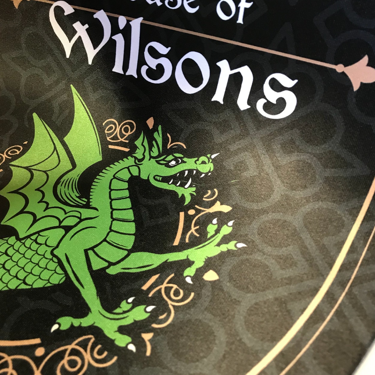 Medieval Style Personalized Family Banner Wall Hanging With Mythical ...