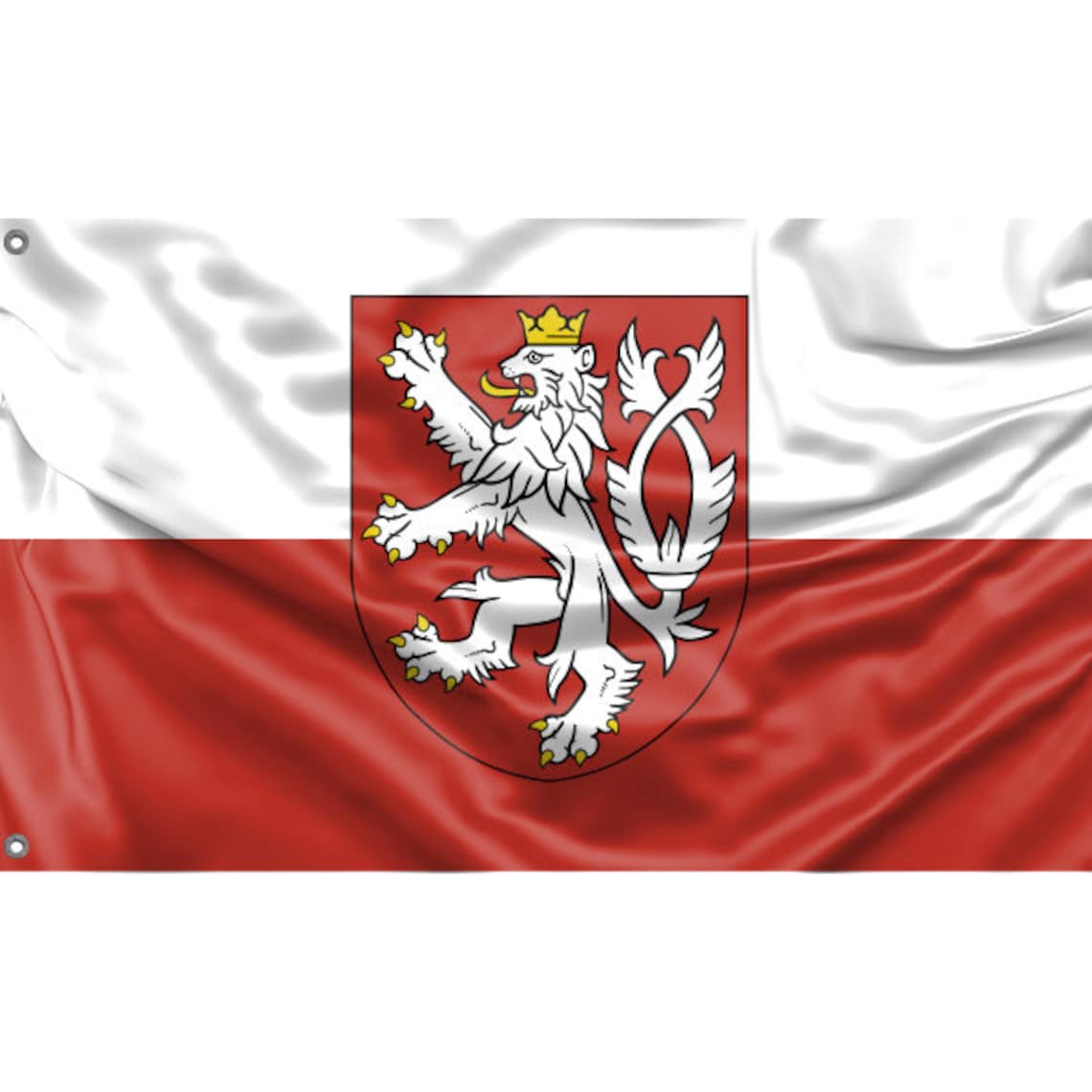 Bohemian Coat of Arms Flag Unique Design Print High - Etsy