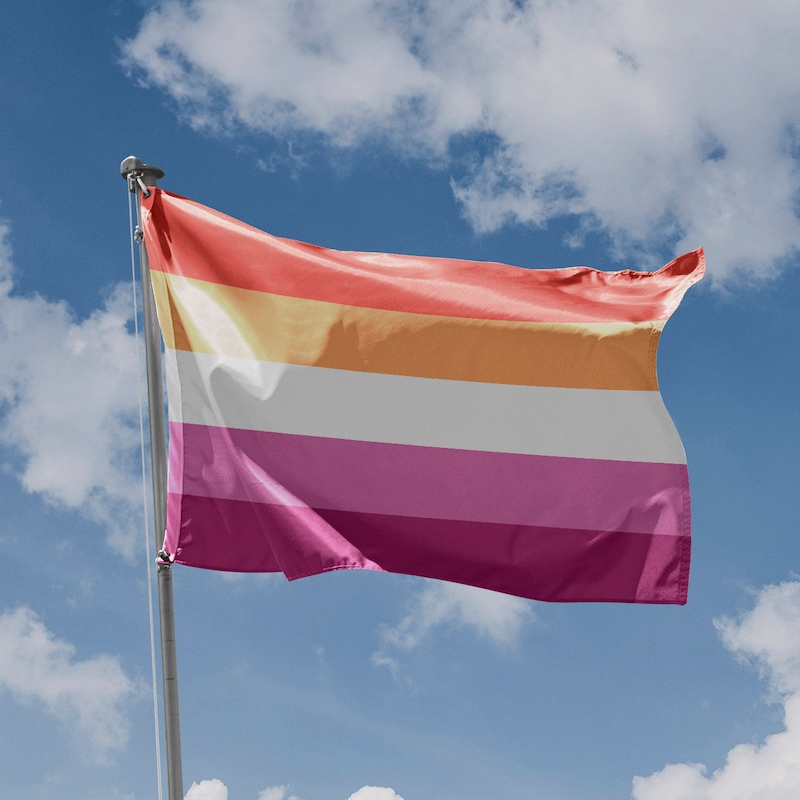 Pixel Art Flag Lesbian - Etsy Australia