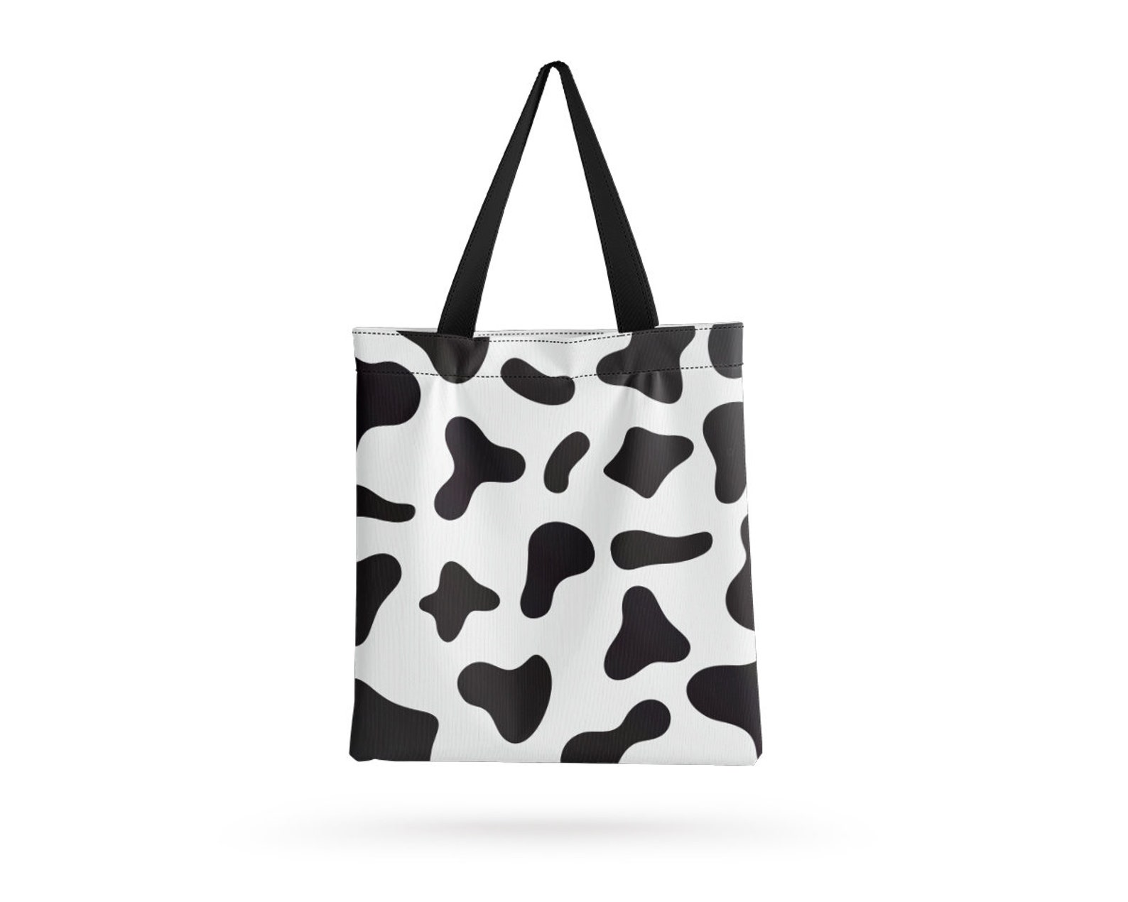 Cow Print Design Tote Bag Handmade Shopping Bag With Print - Etsy UK