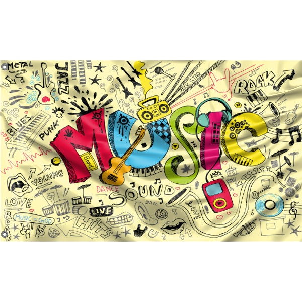 Music Flag - Etsy