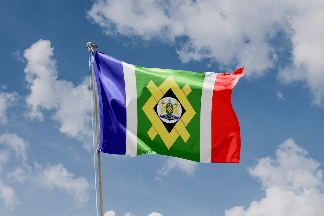 Flag of Johannesburg, South Africa | Unique Design Print | Hiqh Quality ...