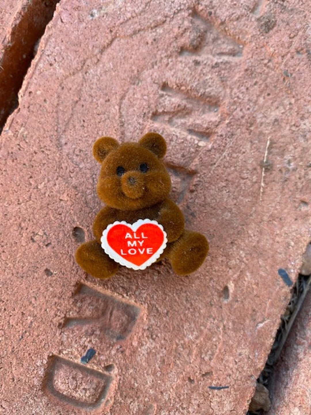 Vintage LOVE Teddy Bear Pin All My Love 1 1/2Teddy - Etsy España