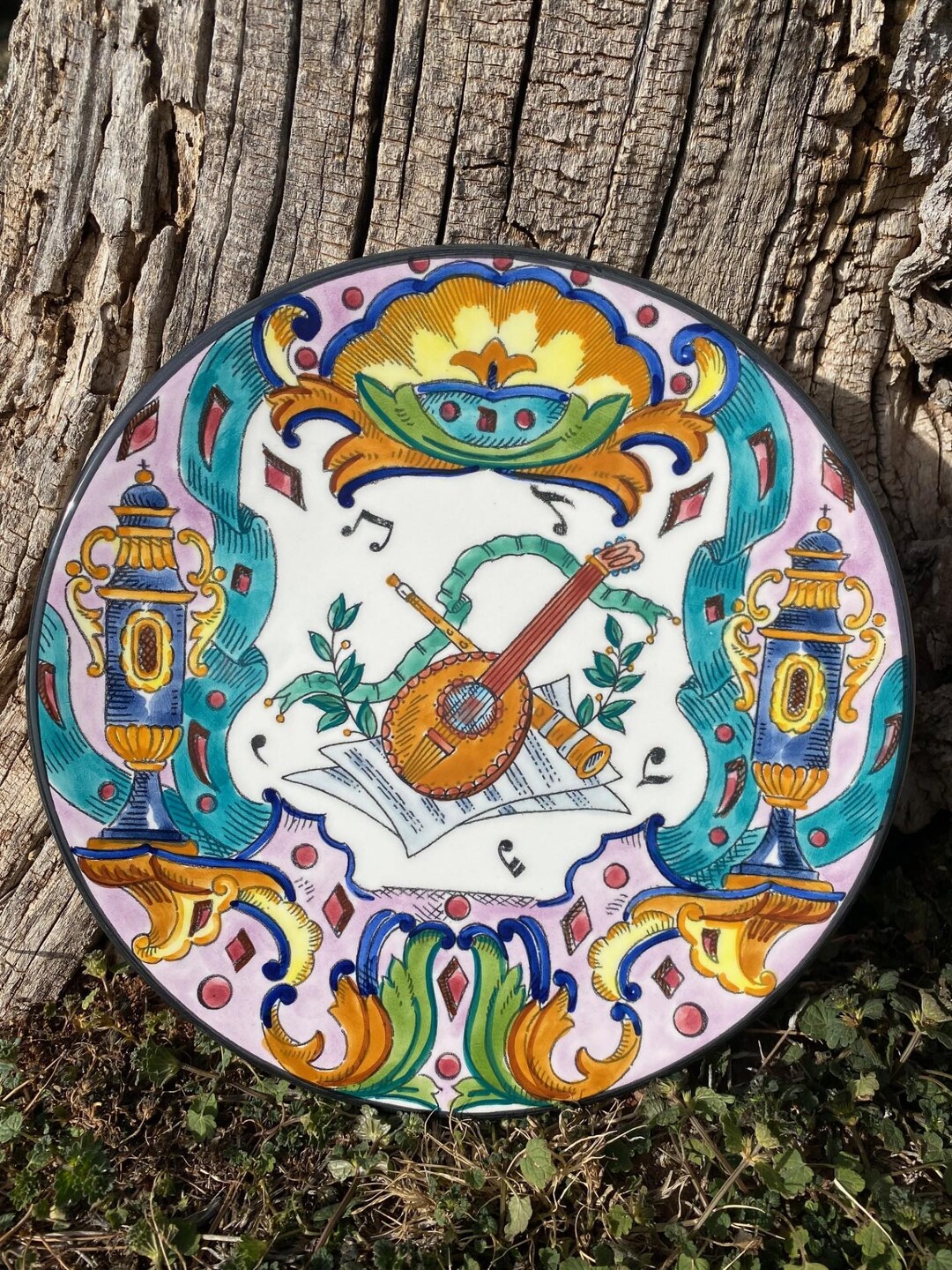 Ceramar Decorative Musical Plate 10 1/2", Ceramic Plate, Wall Decor ...