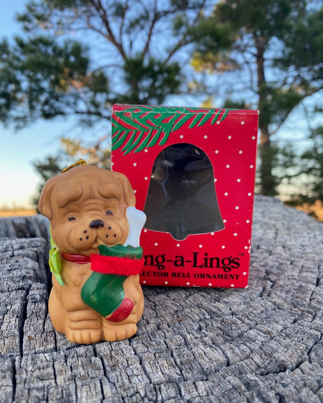 Vintage Butch Wrinkle Dog Butch Dog Boa Ring-a-lings - Etsy