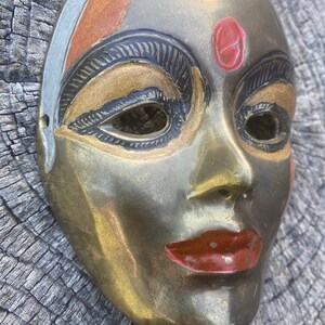 Vintage Brass Mask, Brass Mask, Wall Decor, Display, Gift - Etsy