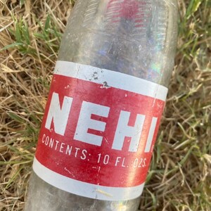 Vintage Nehi 10 Oz. Glass Bottle, Nehi Soda Bottle, Clear Glass Bottle ...