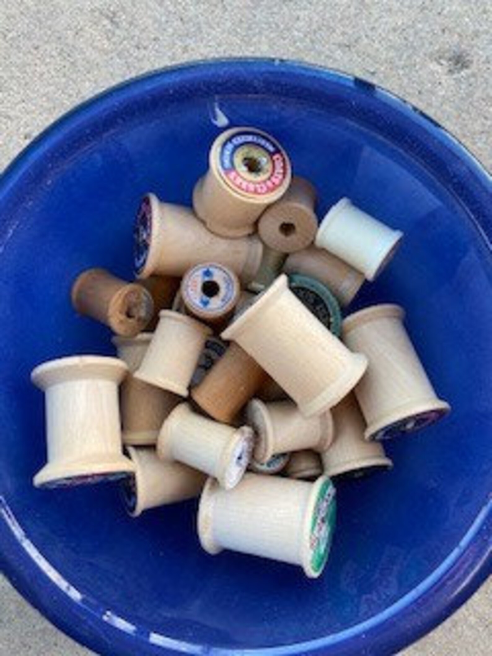 Lot of 55 Vintage Wooden Spools Without Thread Assorted | Etsy