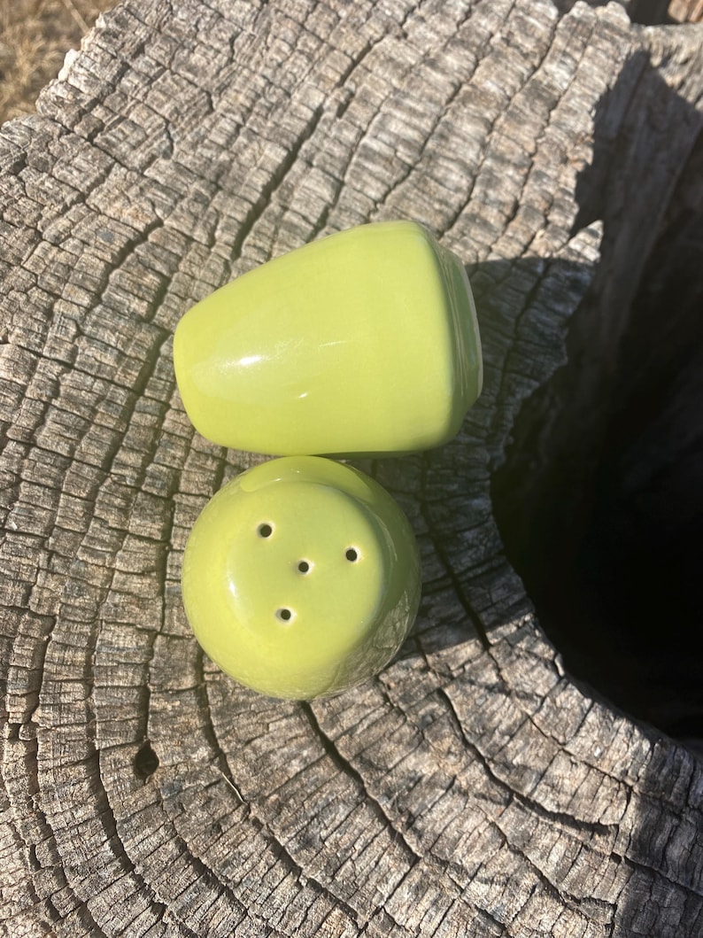 Vintage Bauer Salt and Pepper Shakers, 3” Tall, Bauer Pottery Shakers ...