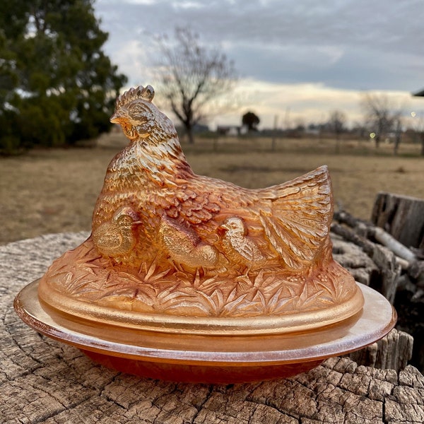 Glass Chicken - Etsy