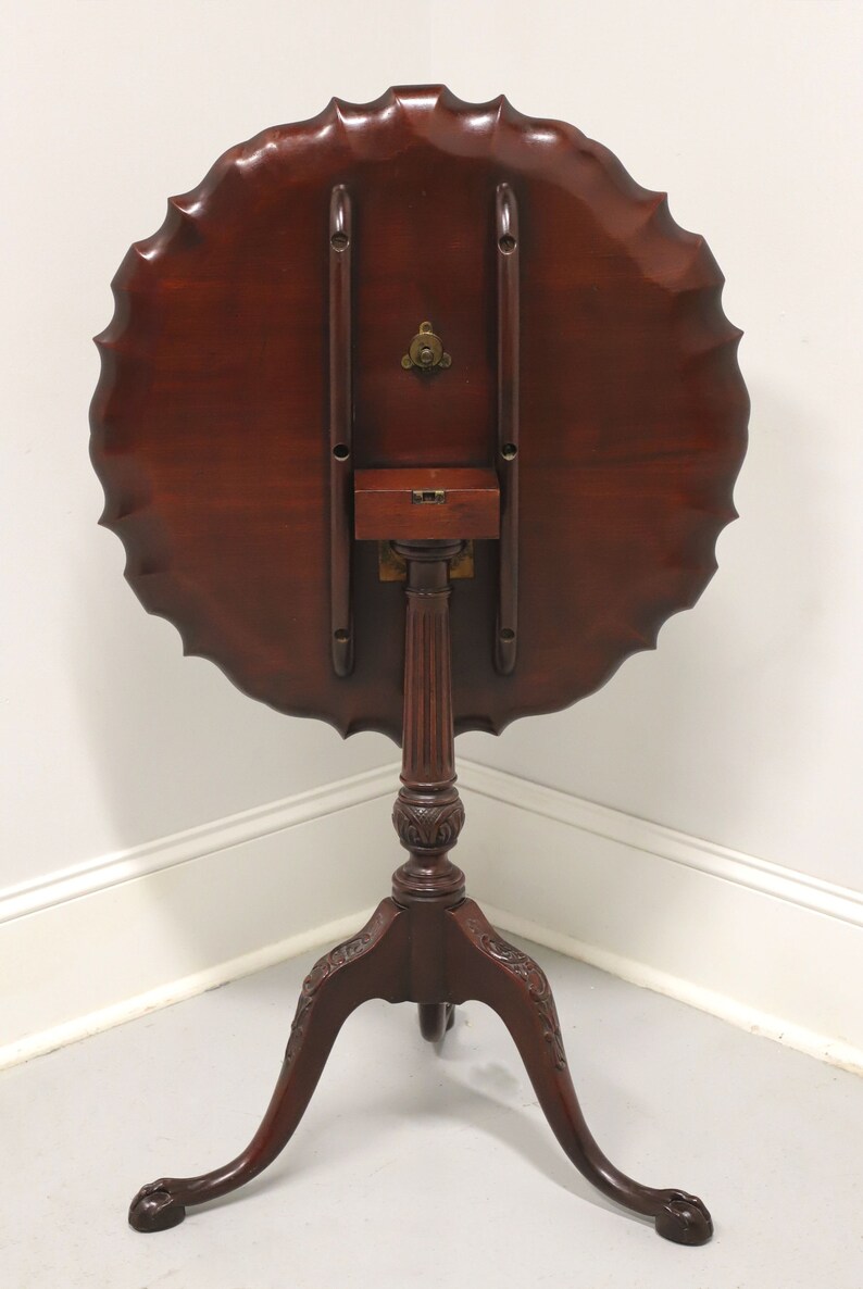 WARE & CO Collectors Group Antique Mahogany Chippendale Tilt-top Pie ...