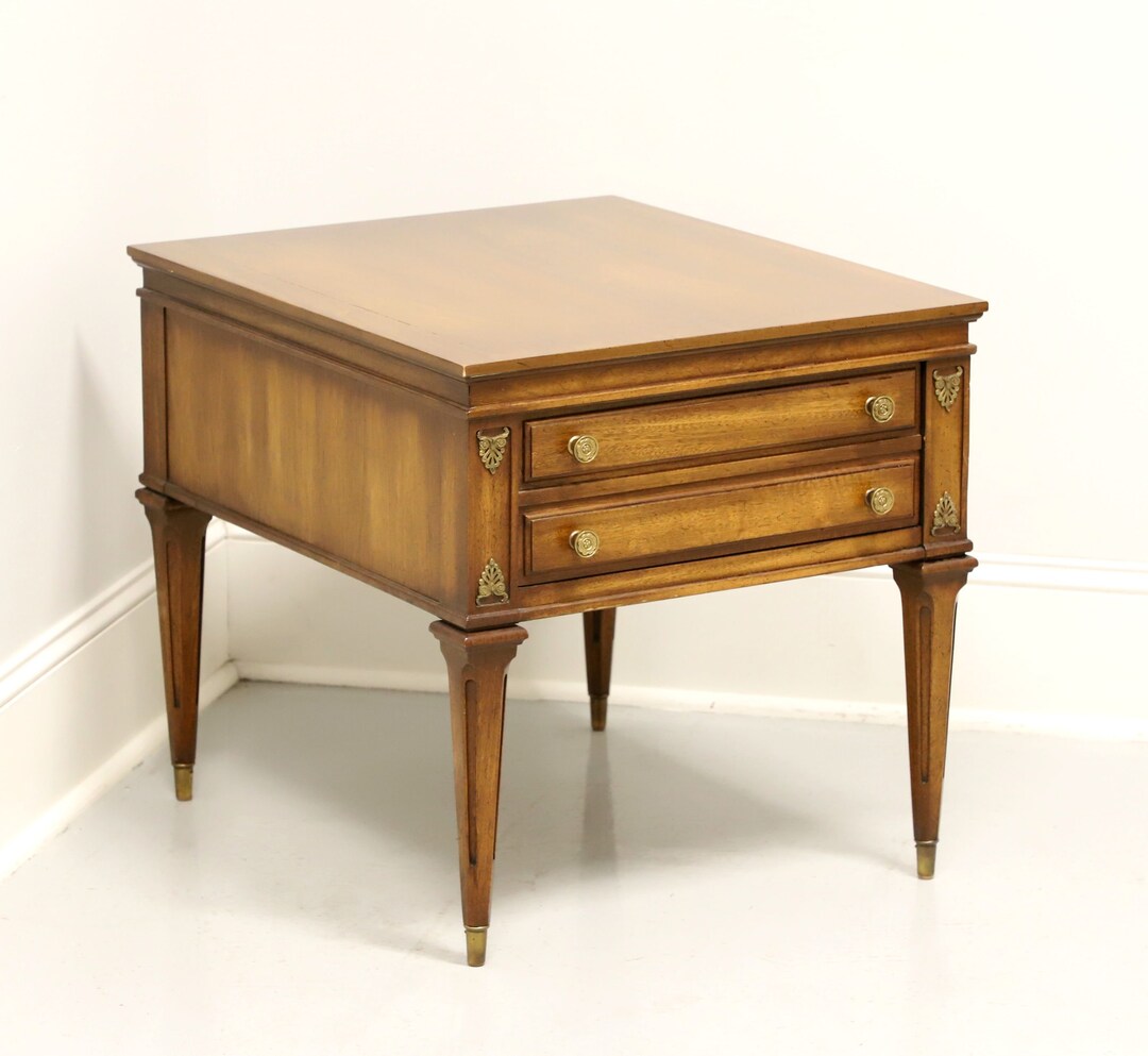 WEIMAN Mid 20th Century Mahogany End Side Table With Tapered Legs - Etsy