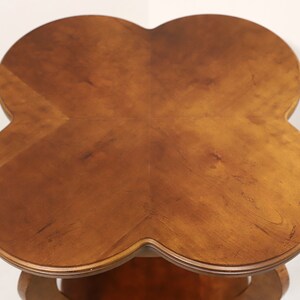 LANE Altavista Maple Art Nouveau Clover Shaped Accent Table - Etsy