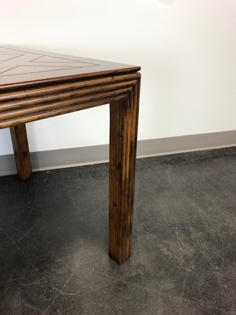 Henredon Artefacts Campaign Style Square Accent Table - Etsy