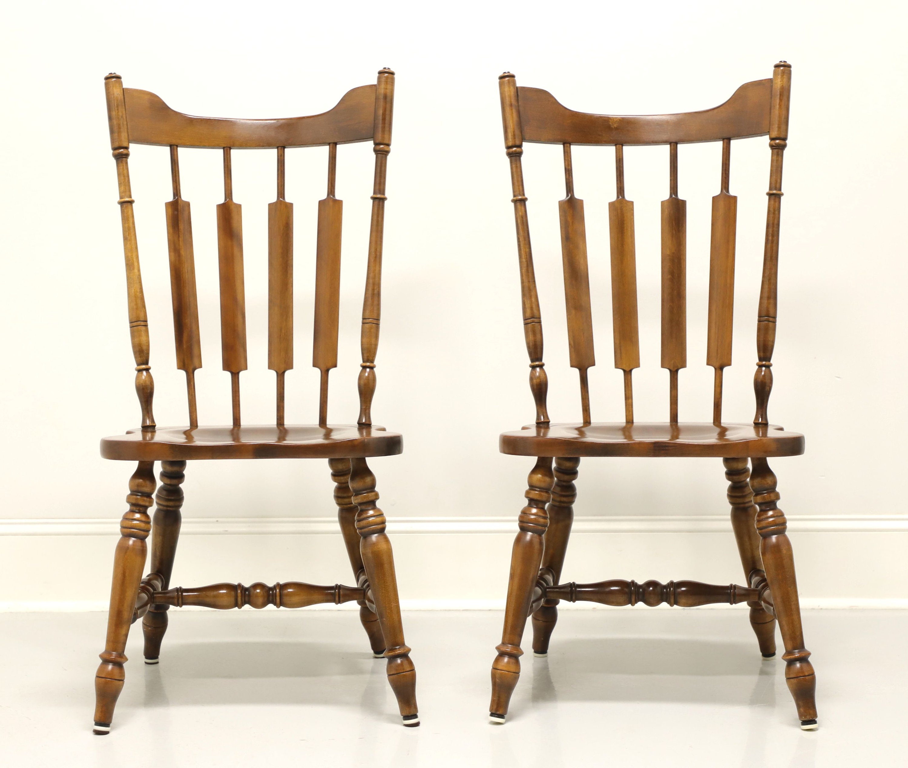 TEMPLE STUART Rockingham Maple Windsor Cattail Dining Side - Etsy